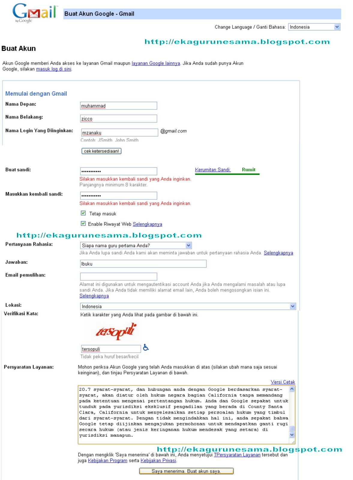 Cara Membuat Akun Gmail